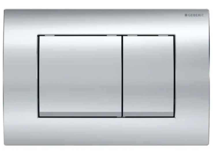 Geberit 115.137.21.1 DELTA 30 Πλακέτα Καζανακιού Διπλής Χρωμέ ...
