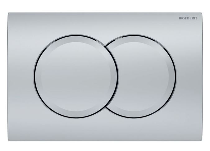 Geberit 115.107.46.1 DELTA 01 Πλακέτα Καζανακιού Διπλής Ροής Χρωμέ Ματ ...