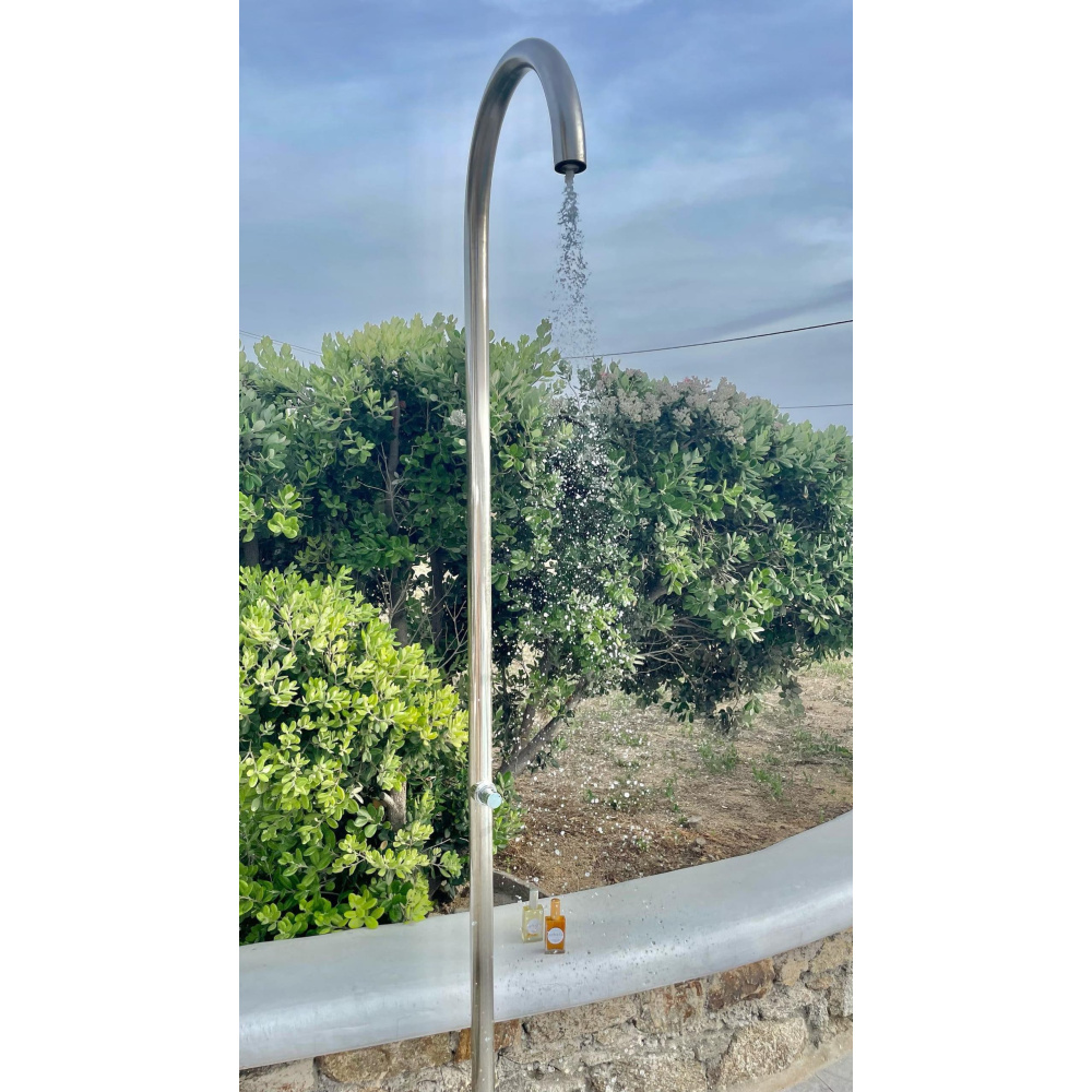Stratos Apollon INOX AISI 316 Στήλη Ντους Εξωτερικού Χώρου ...